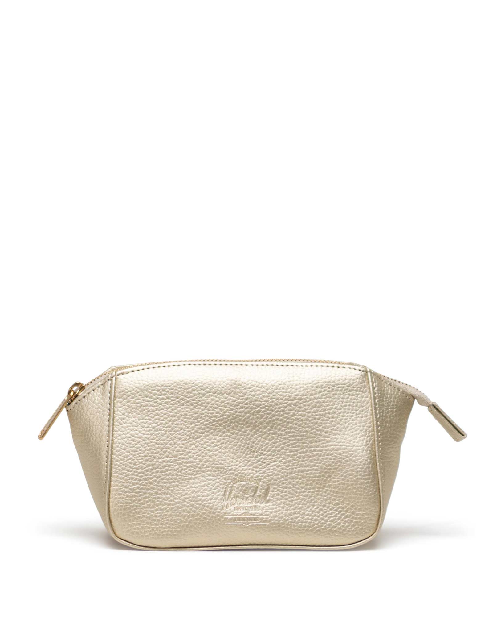 Milan Small Toiletry Bag Vegan Leather Gold Metallic | Herschel Supply Co.